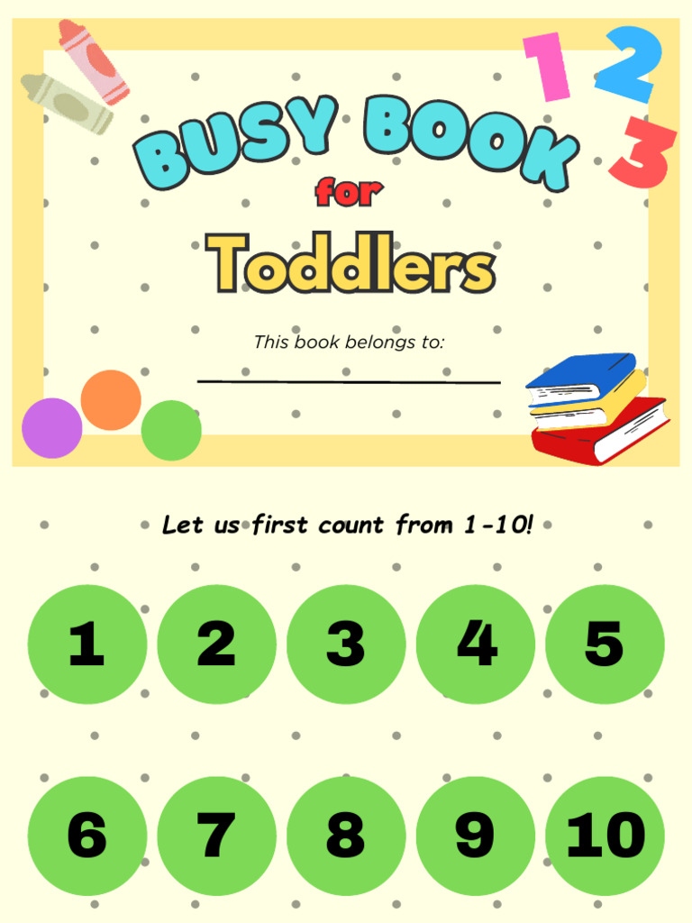Free Busy Book for Toddlers PDF | PDF