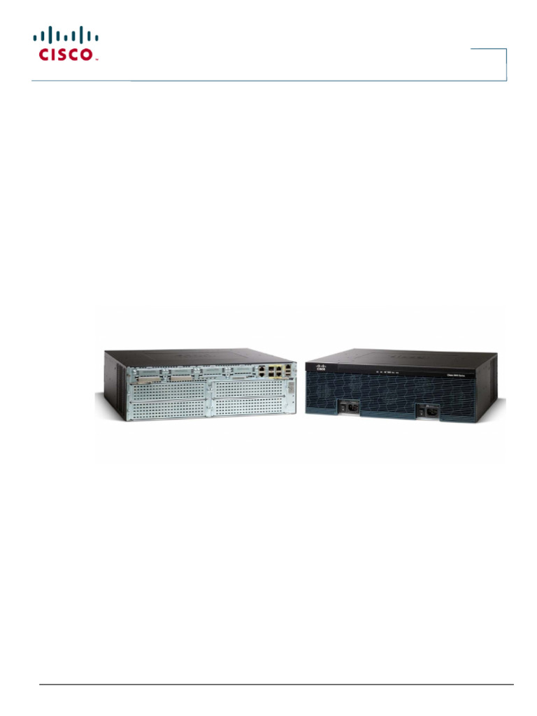 cisco-3925-integrated-services-router-datasheet | PDF | Computer ...