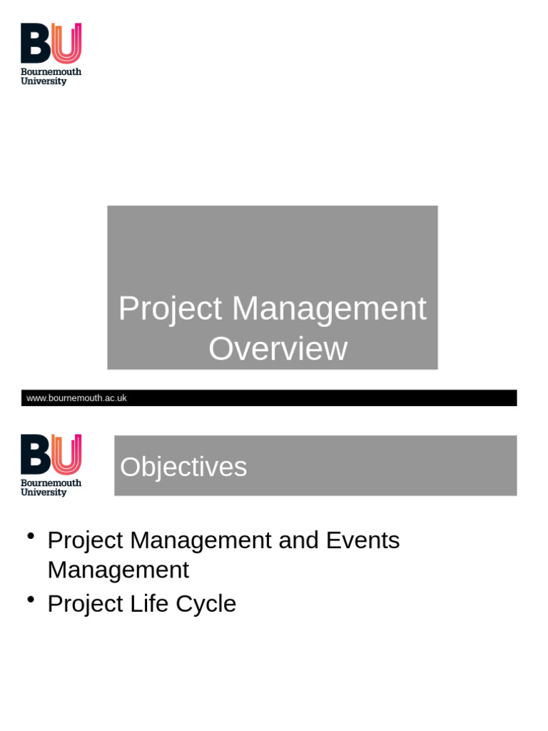 Week 1 Introduction To Project Management Rationale Benefits and ...