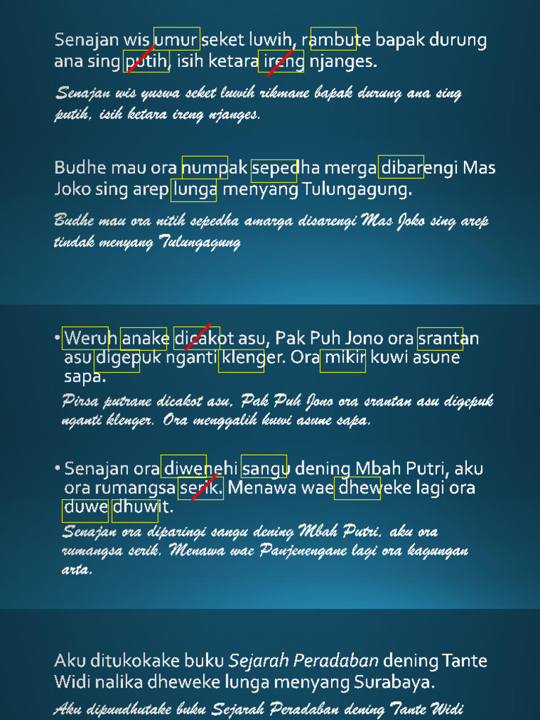 Lampiran 2 - Ngoko Andhap | PDF