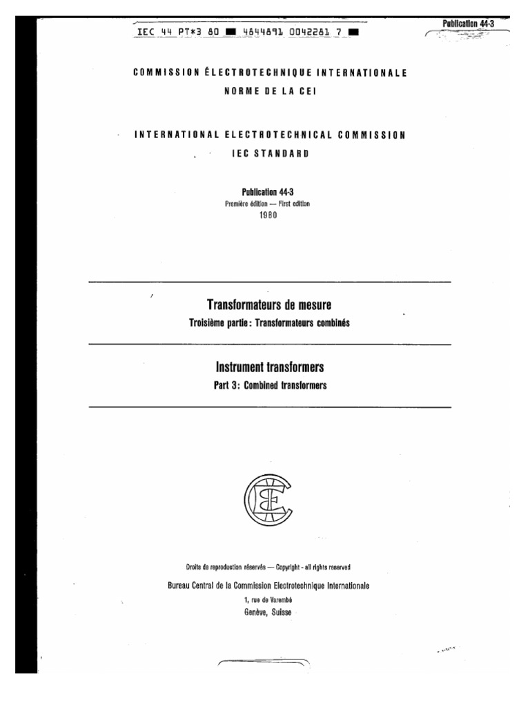 Iec 60044-3 | PDF