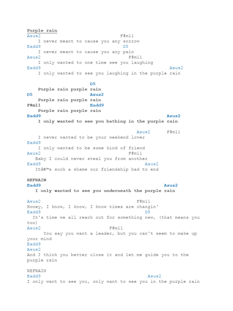 Purple Rain | PDF