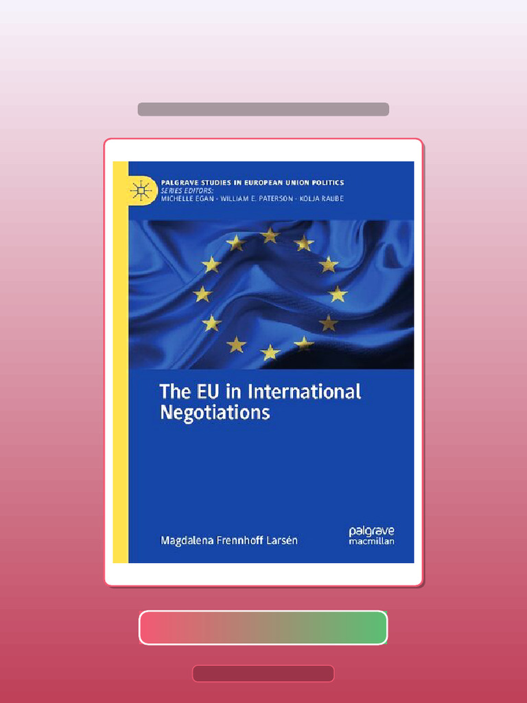 Testbank The EU in International Negotiations 1st Edition Fast Access ...