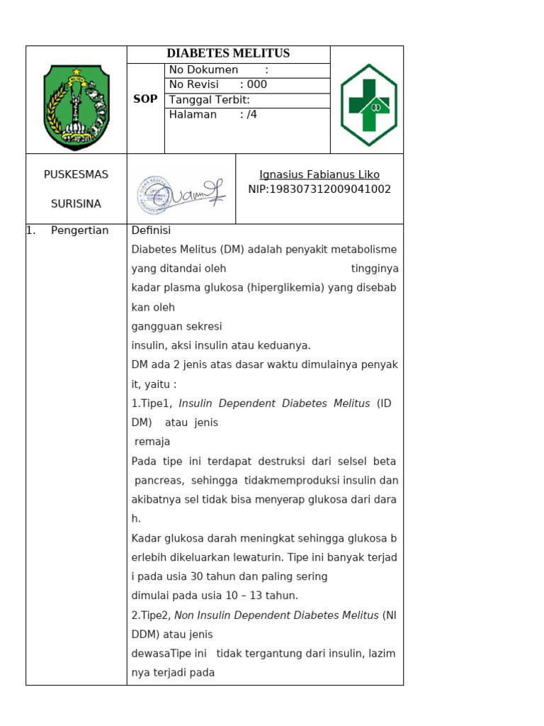 Sop DM | PDF