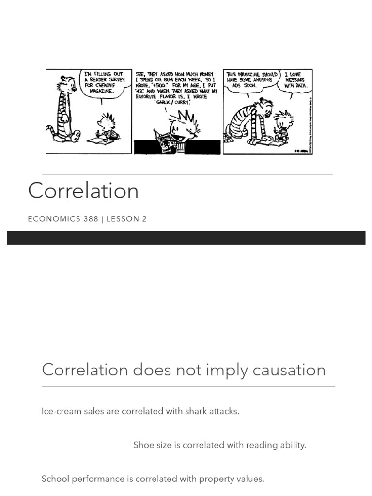 Lesson 2 (2025) - Correlation | PDF | Linear Regression | Statistical Analysis
