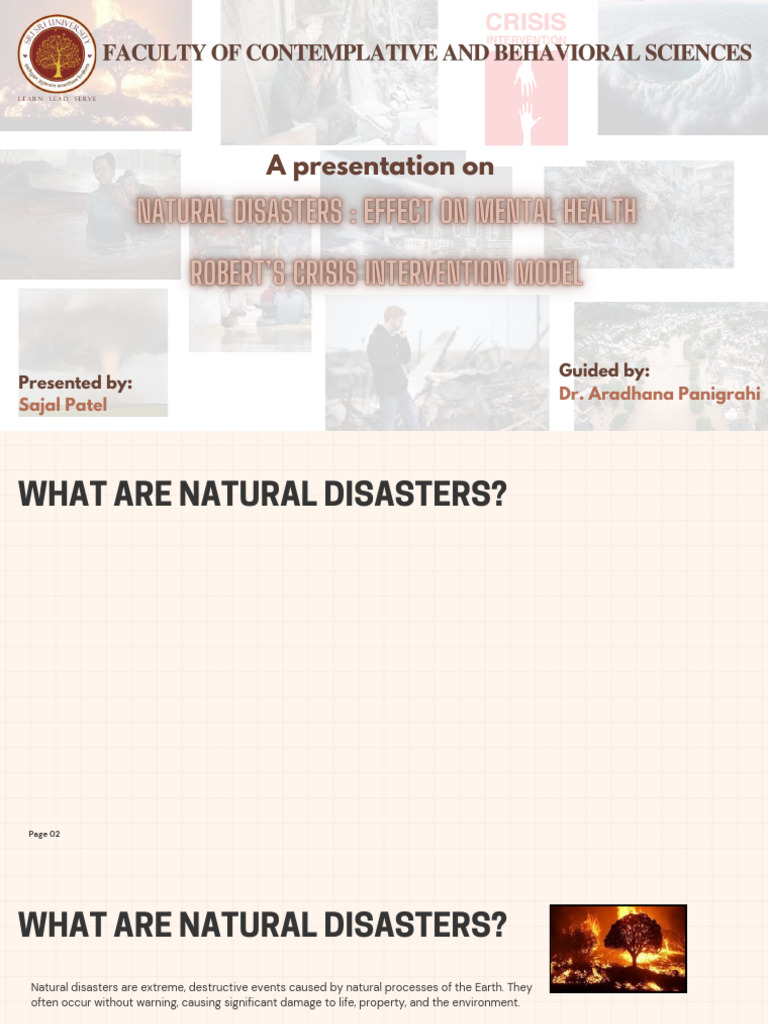 Natural Disasters | PDF | Anxiety | Natural Disasters