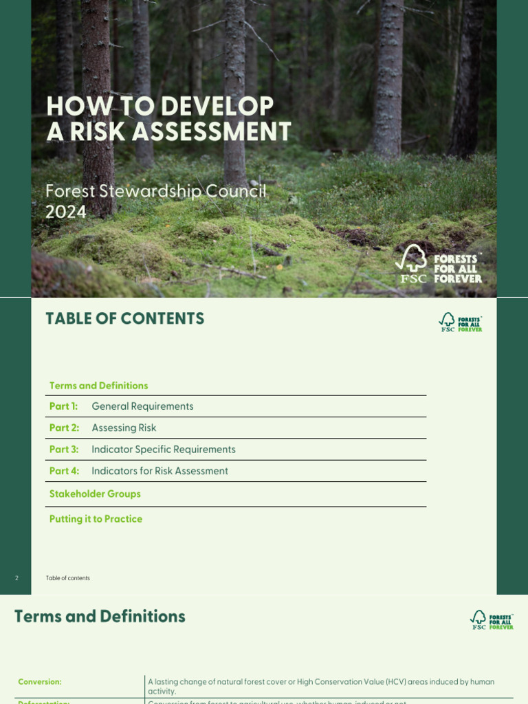 FSC Risk Assessment Infokit | PDF