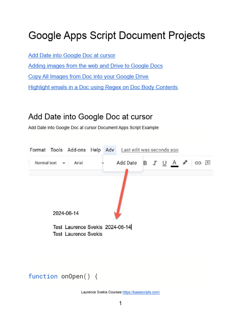 Section 6 - Apps Script Projects | PDF | Websites | Alphabet Inc.