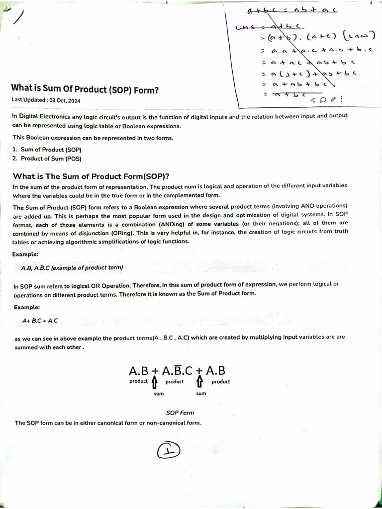 Ch.3 Simplification of Boolean Function | PDF