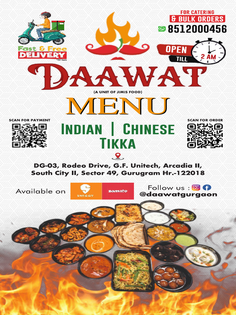 Dawat Menu | PDF