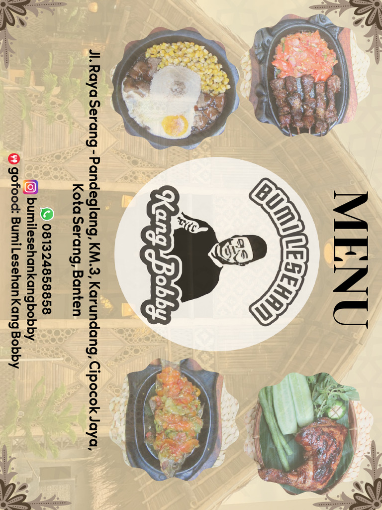 Menu Bumi Lesehan Kang Bobby | PDF