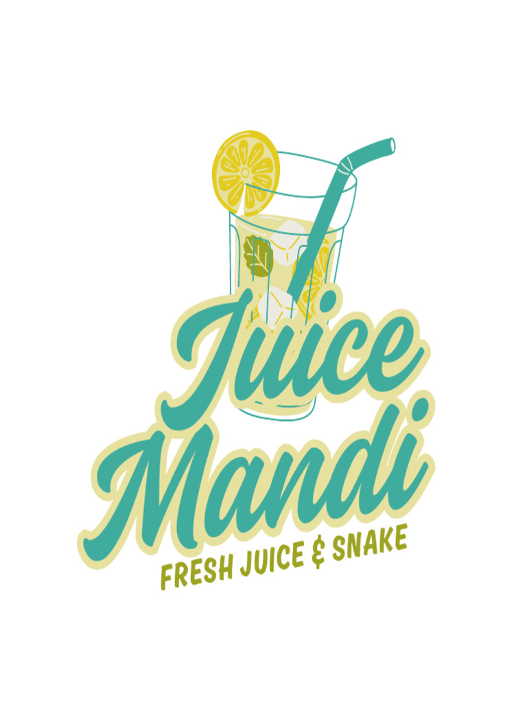 Green and Orange Fun and Fresh Juice Drink Logo | PDF