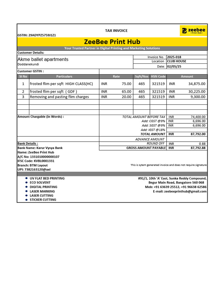 Akme Ballet Apartments 2025-018 | PDF | Taxes | Taxation