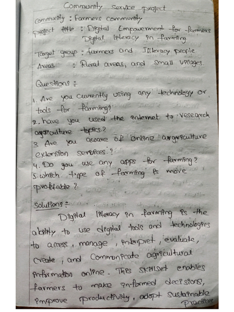 Digital Literacy in Farming | PDF