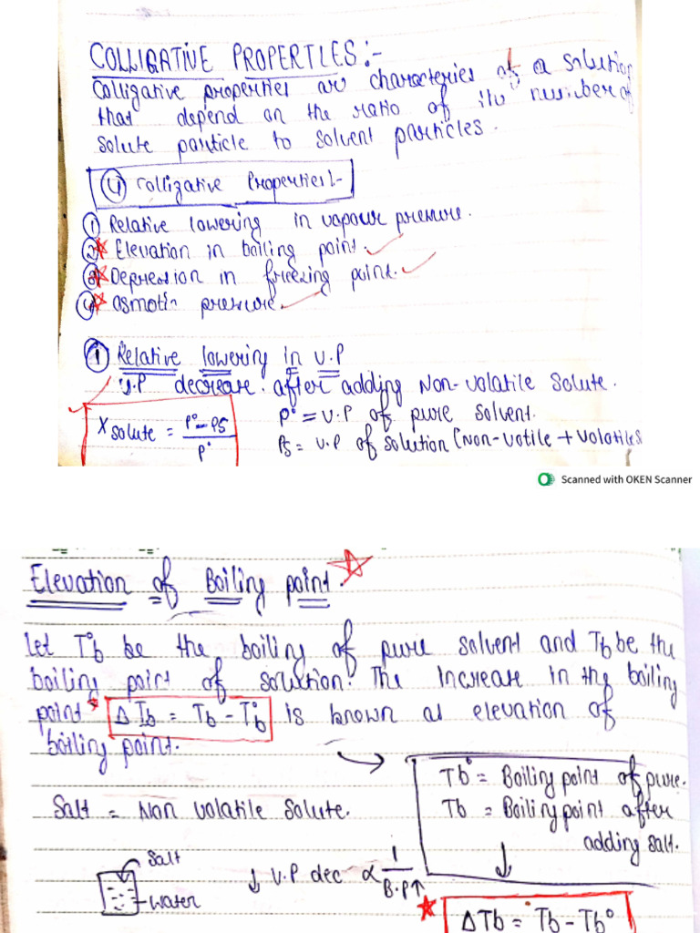 (Chem _1)Colligative Properties | PDF