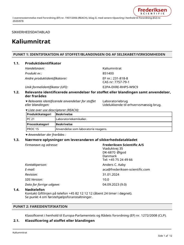 Kali Um Nitrat | PDF