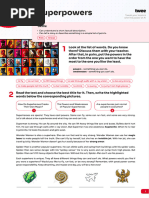 My Superpower: Creative Writing Guide | PDF | General Fiction