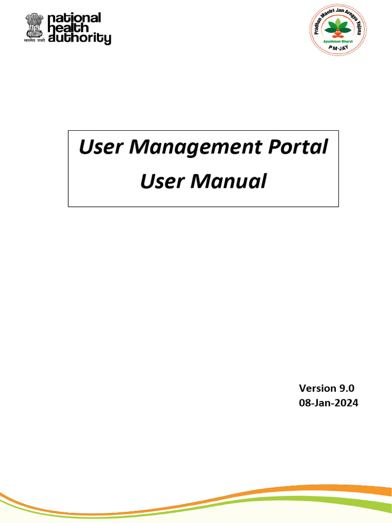 User Management Portal Manual v9.0 | PDF | User (Computing) | Login