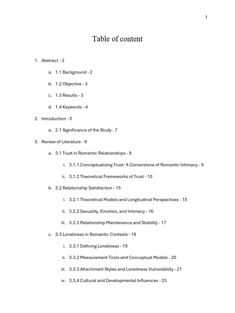 Dissertation | PDF | Loneliness | Intimate Relationships