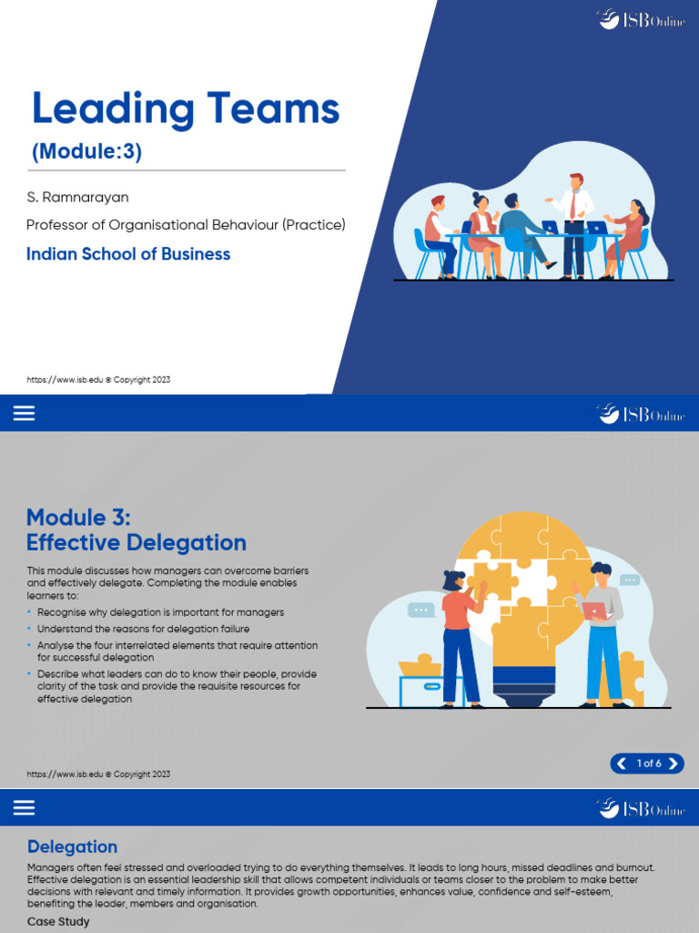 LT M3 Effective+Delegation | PDF | Behavior Modification | Social Psychology