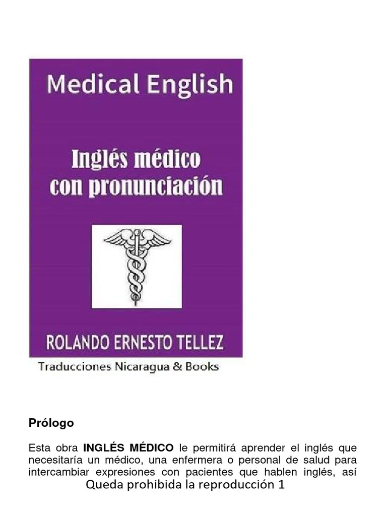 Inglés Médico: Guía de Pronunciación | PDF | Autor | Lingüística
