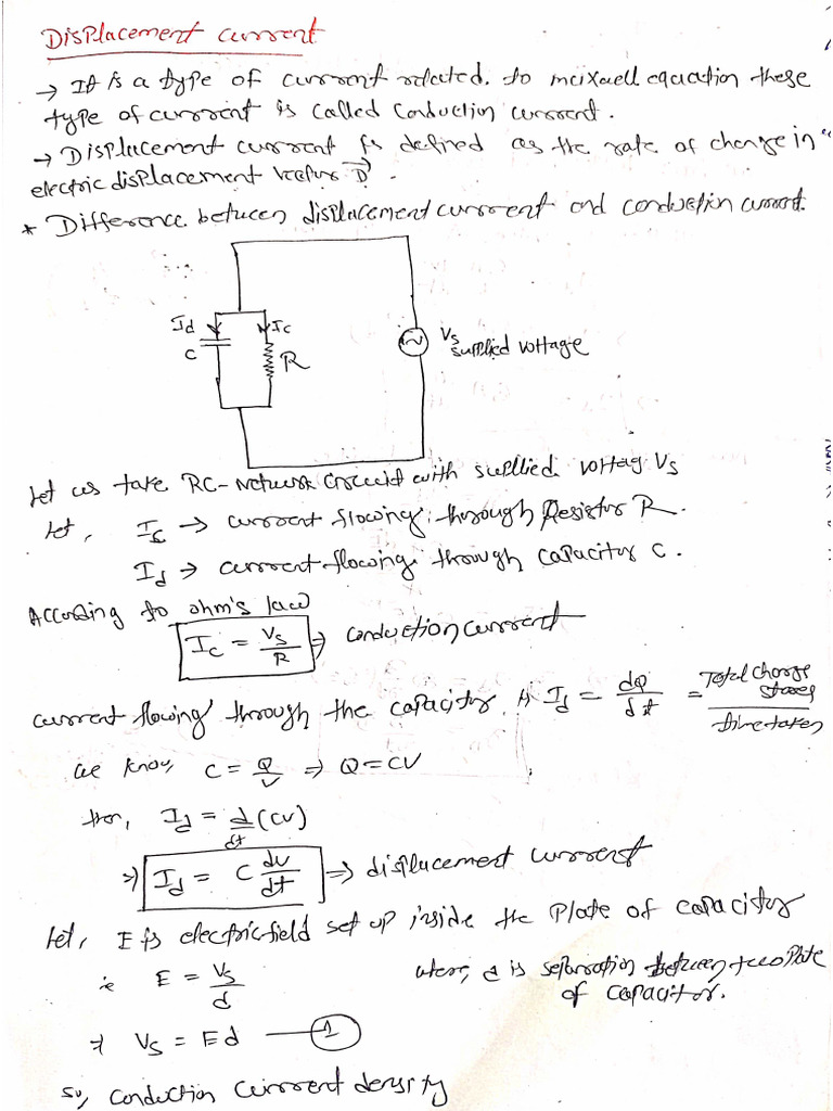 Displacement Current | PDF
