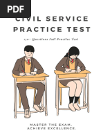 Civil Service Exam Diagnostic Test (Pre-Test) 2025 (Free Edition) | PDF ...