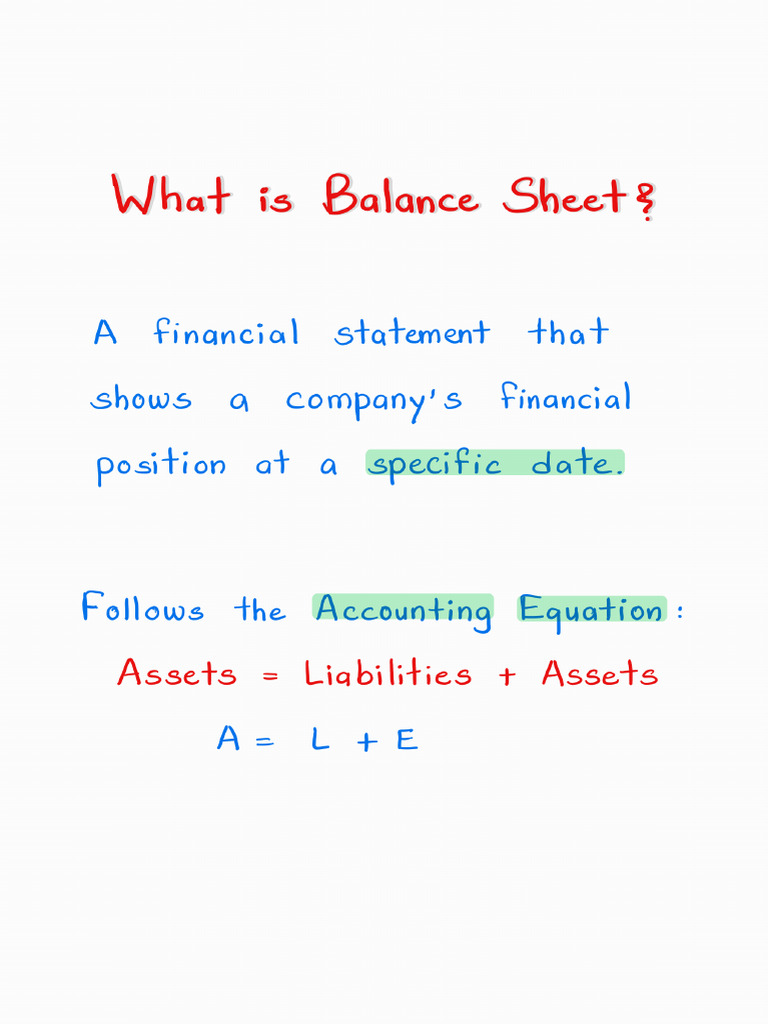 Balance Sheet - 1 | PDF