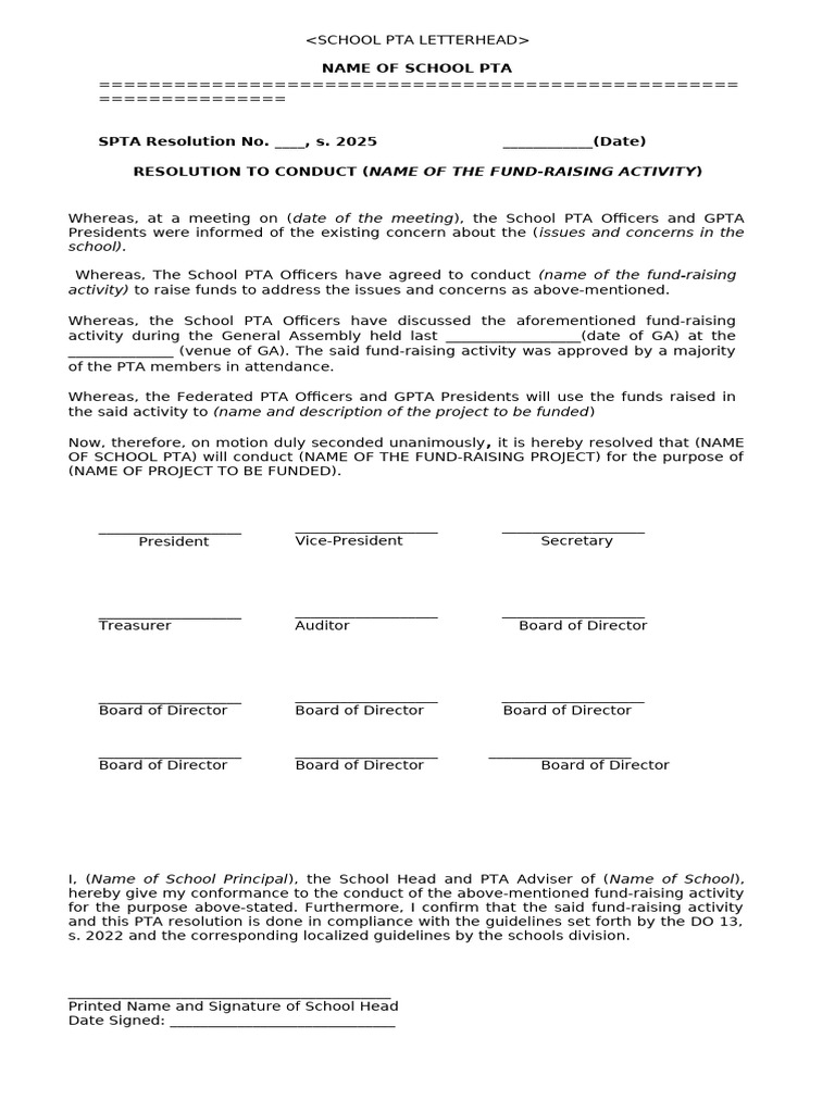 Annex A FPTA RES Template | PDF