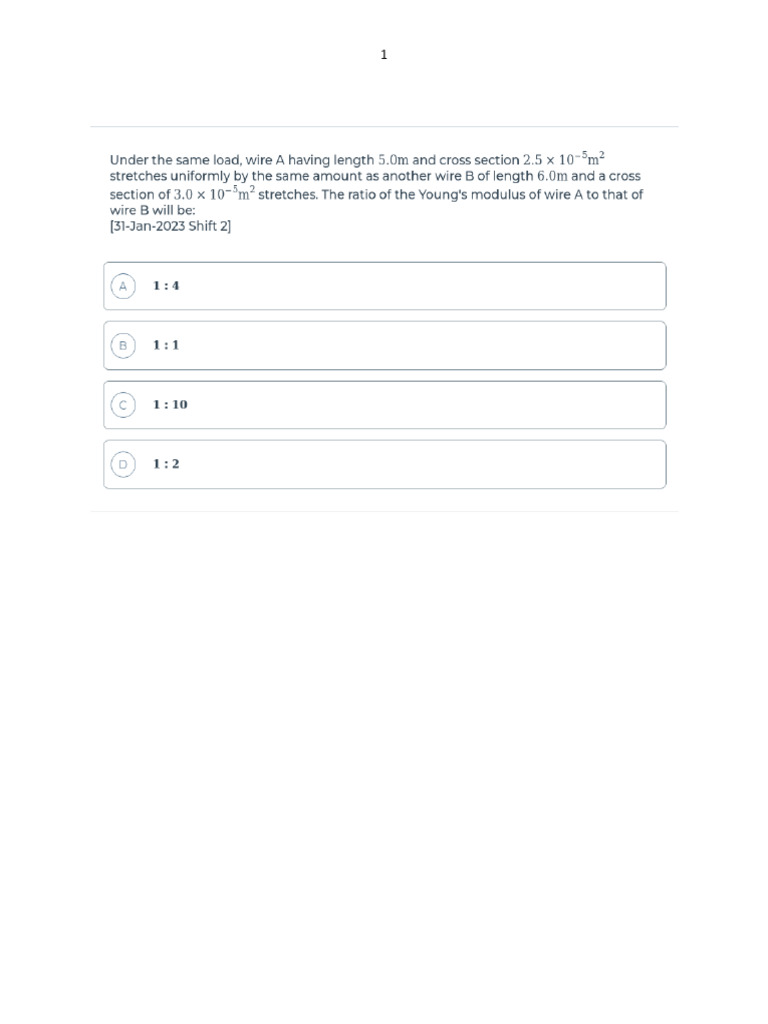 1 - PYQ-PDF - Elasticity-2025 | PDF