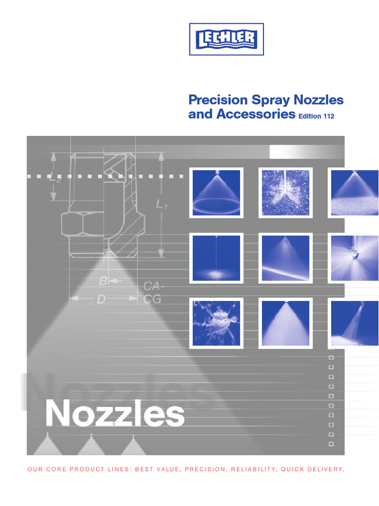 Nozzle & Accessories En112 Lechler | PDF | Continuum Mechanics | Fluid Mechanics