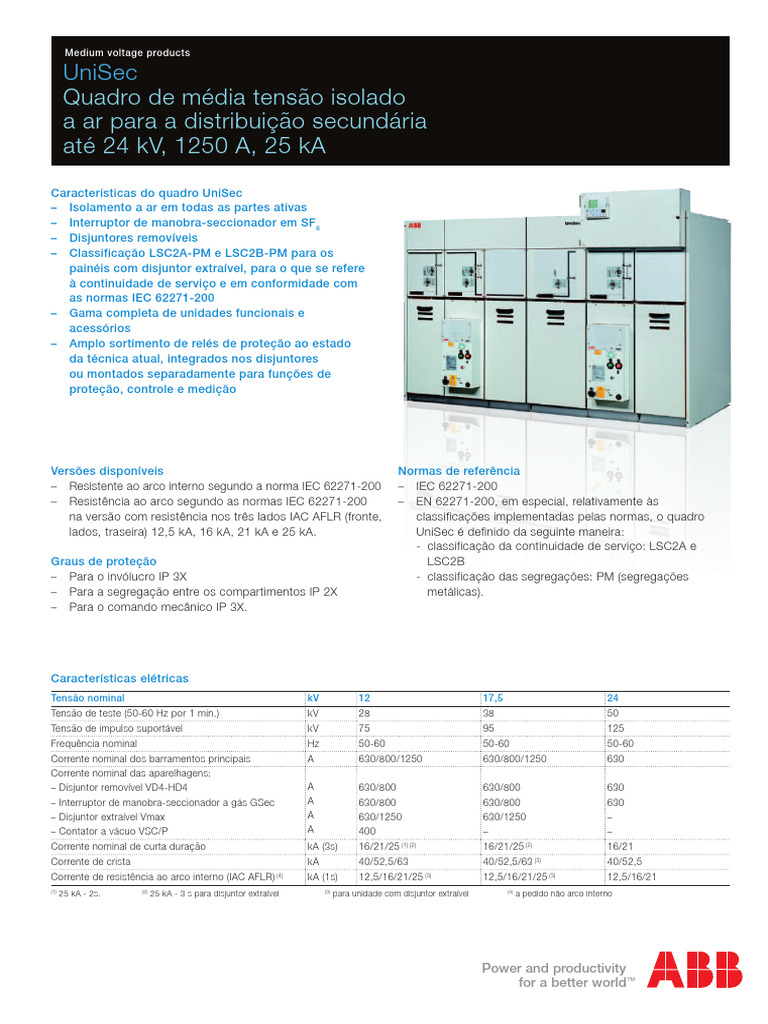 Le Unisec (Pt-Step2) e 1VFM200002-1109 110 | PDF | Relé | Transformador
