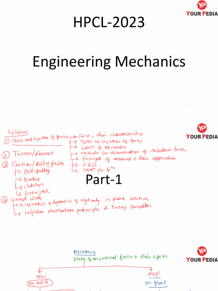 Engg. Mechanics - 1 | PDF