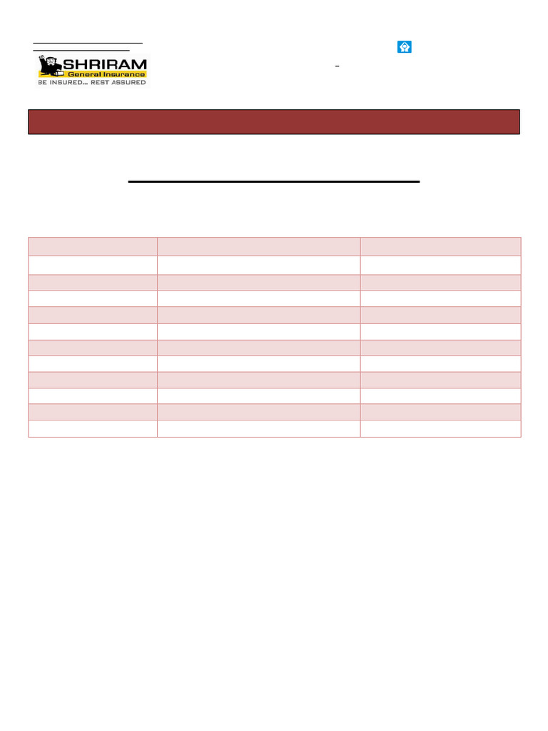 Shriram Fire PolicyWording | PDF | Insurance | Radioactive Contamination