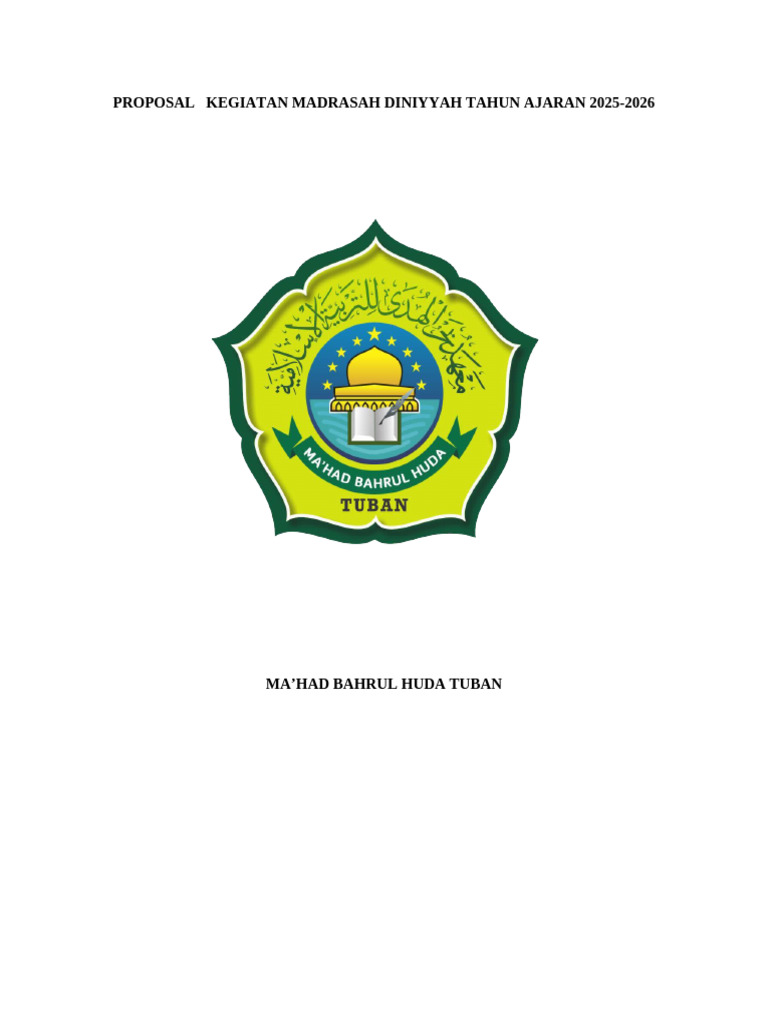 Contoh Logo Madrasah Diniyah | PDF