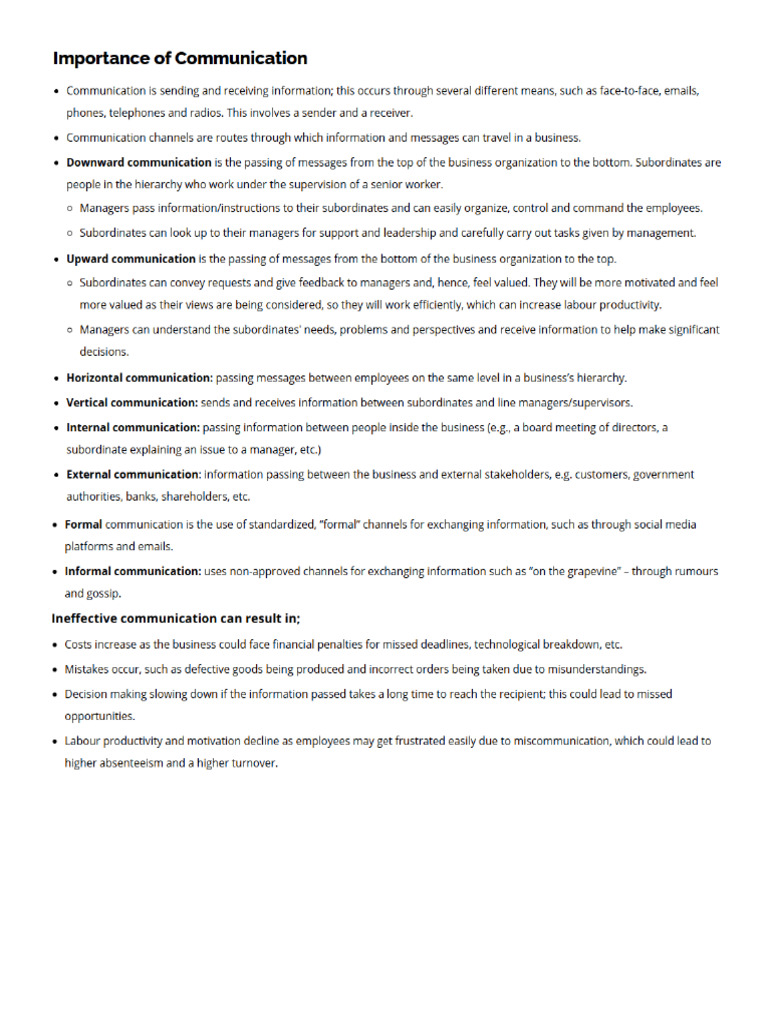 Unit 2 People in Business Notes | PDF