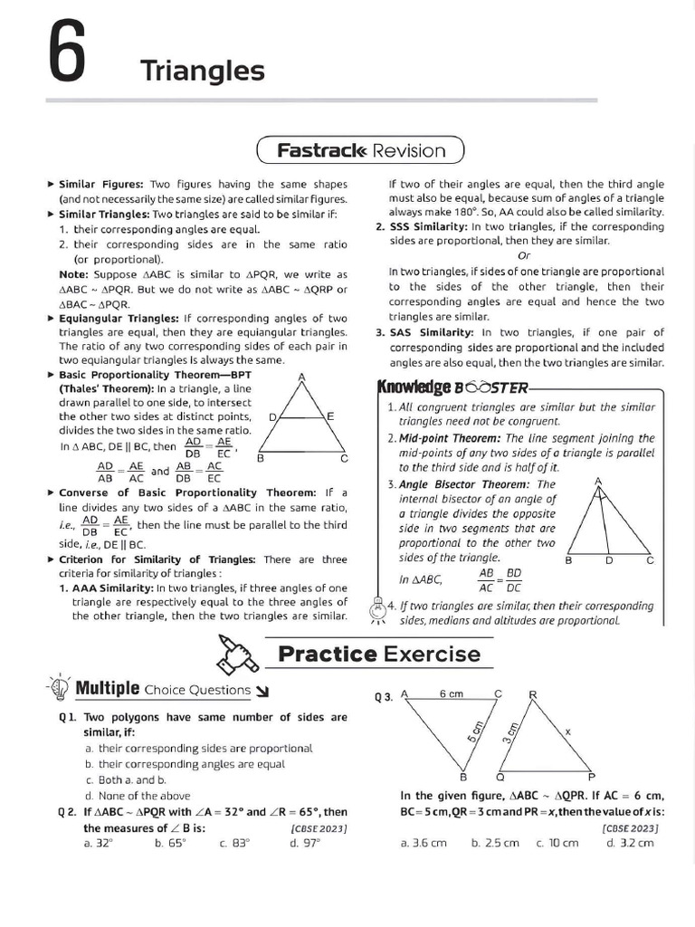 Triangles Standard | PDF