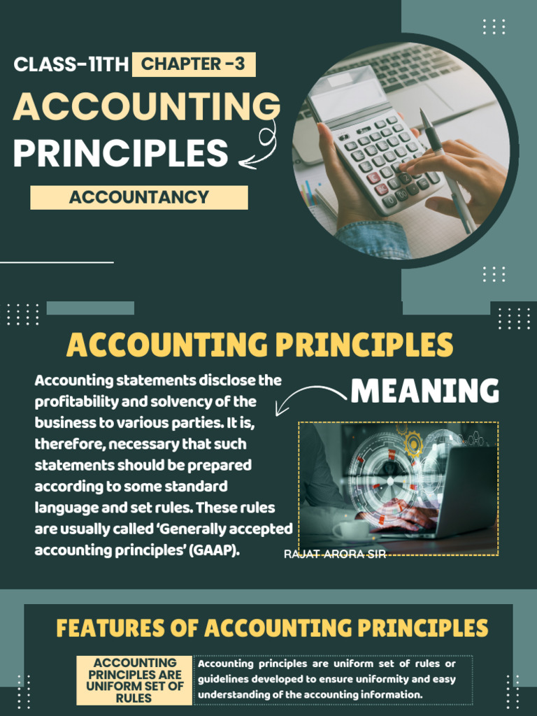 Understanding Accounting Principles | PDF | Historical Cost | Debits ...