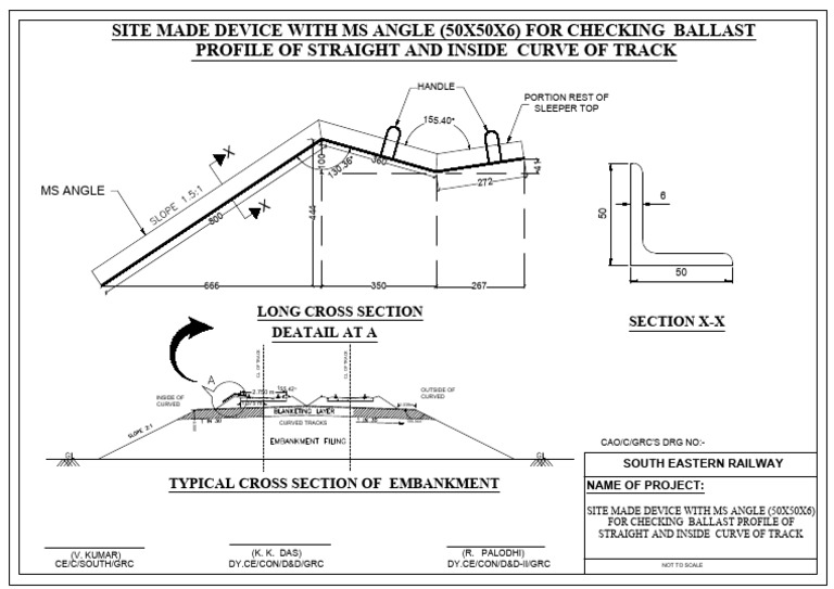 Ballast Profile Check Device Design | PDF | Rail Infrastructure