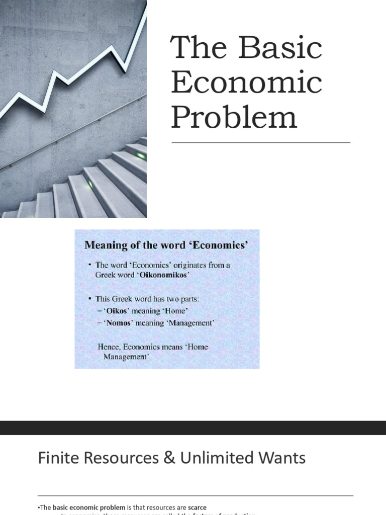 Understanding Basic Economic Problems | PDF | Opportunity Cost | Labour ...