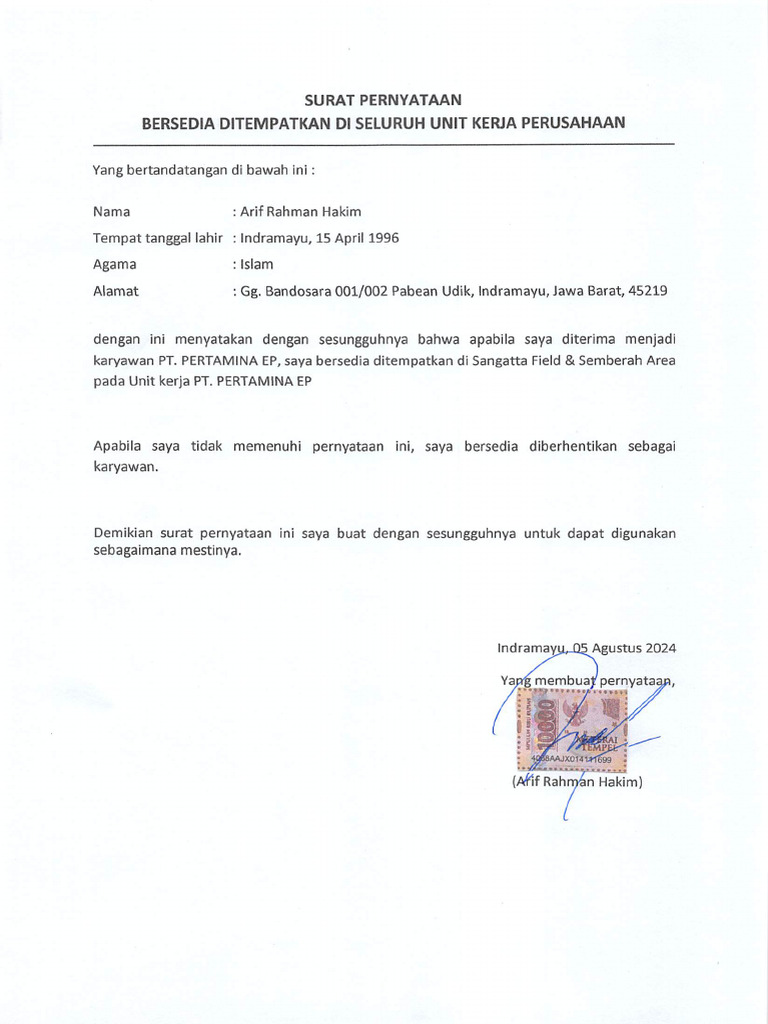 Suket Penempatan | PDF