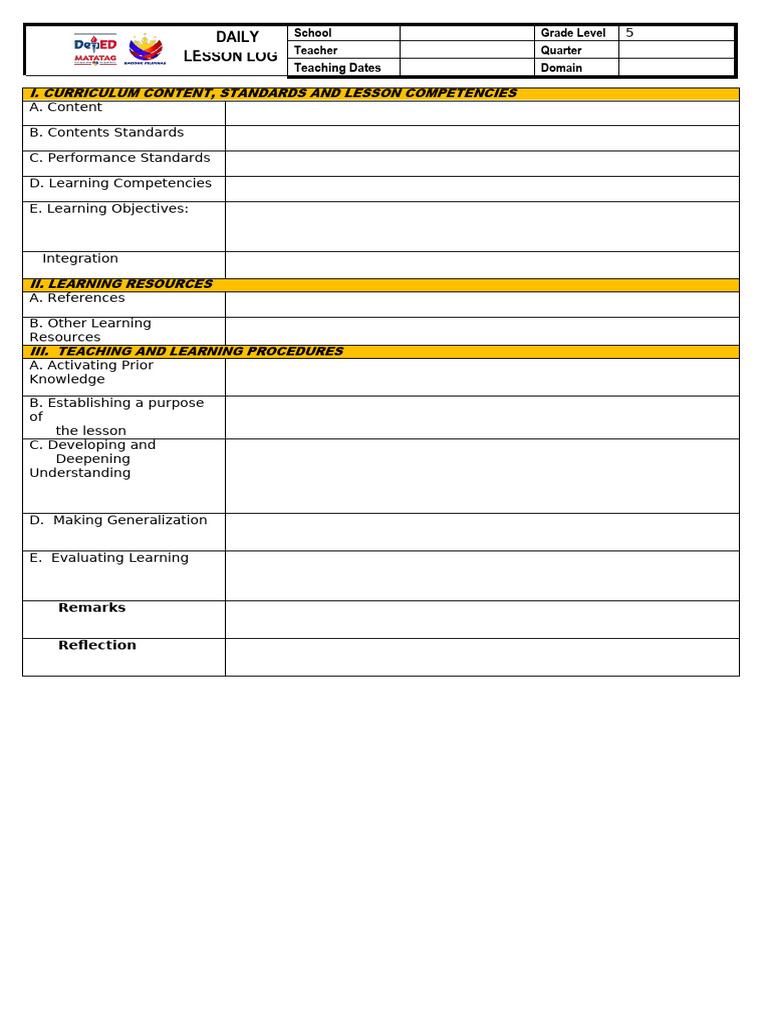 Lesson Plan Science Elem | PDF