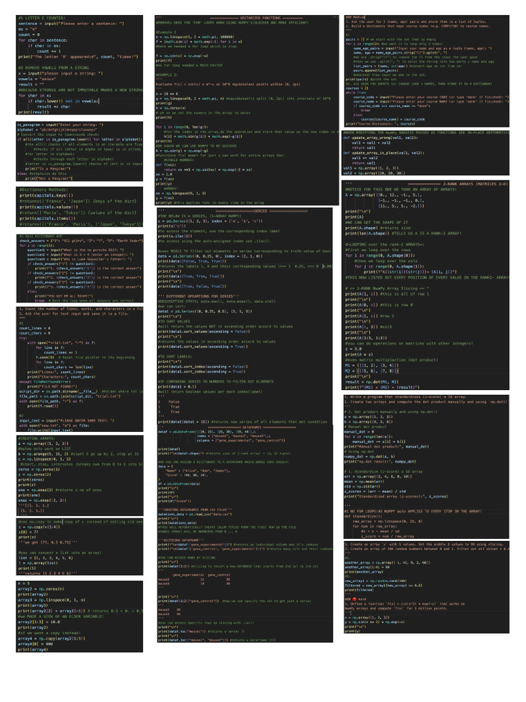 Python Cheat Sheet | PDF