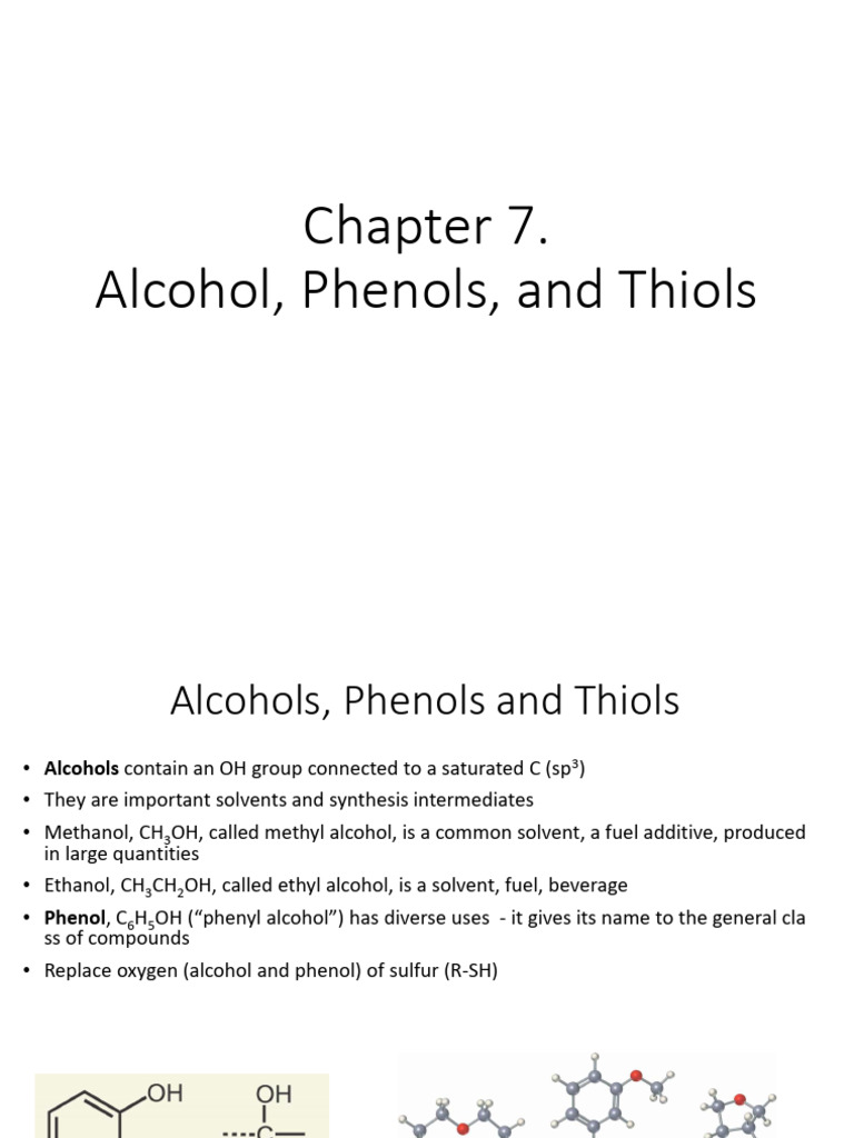 Acidity Comparison: Thiols vs. Alcohols | PDF | Acid | Thiol