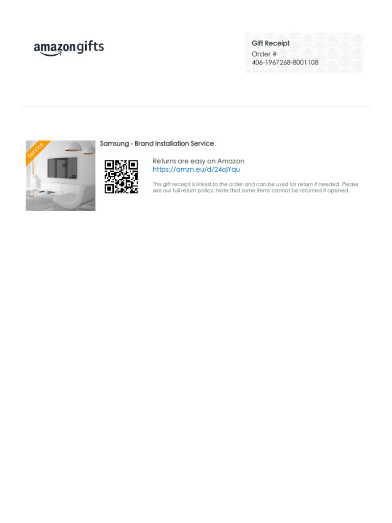 Amazon Gift Receipt | PDF