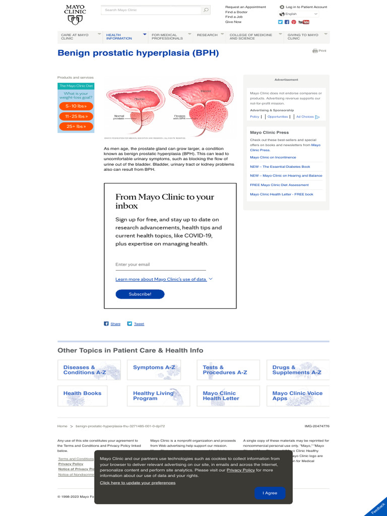 Understanding Benign Prostatic Hyperplasia | PDF | Urinary Incontinence ...