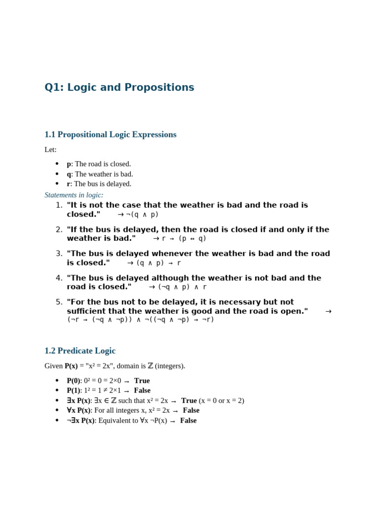 MT131 | PDF | If And Only If | Logic