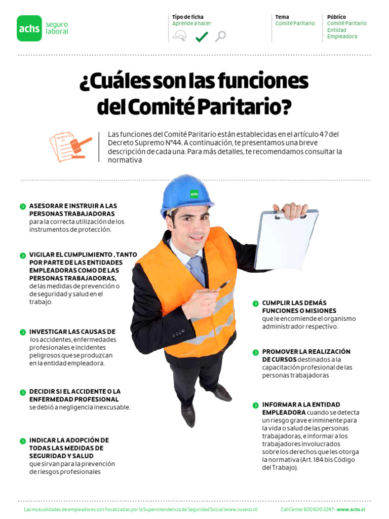 Funciones Del Comite Paritario | PDF