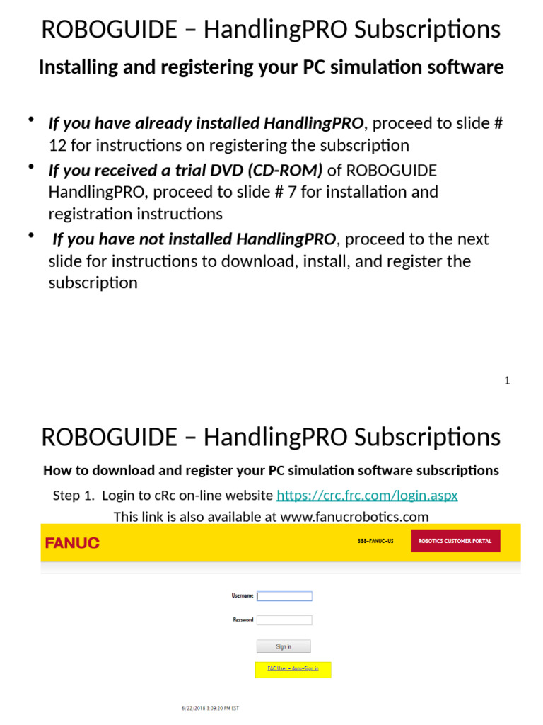 How To Register ROBOGUIDE HandlingPRO | PDF | Computer File | Personal Computers