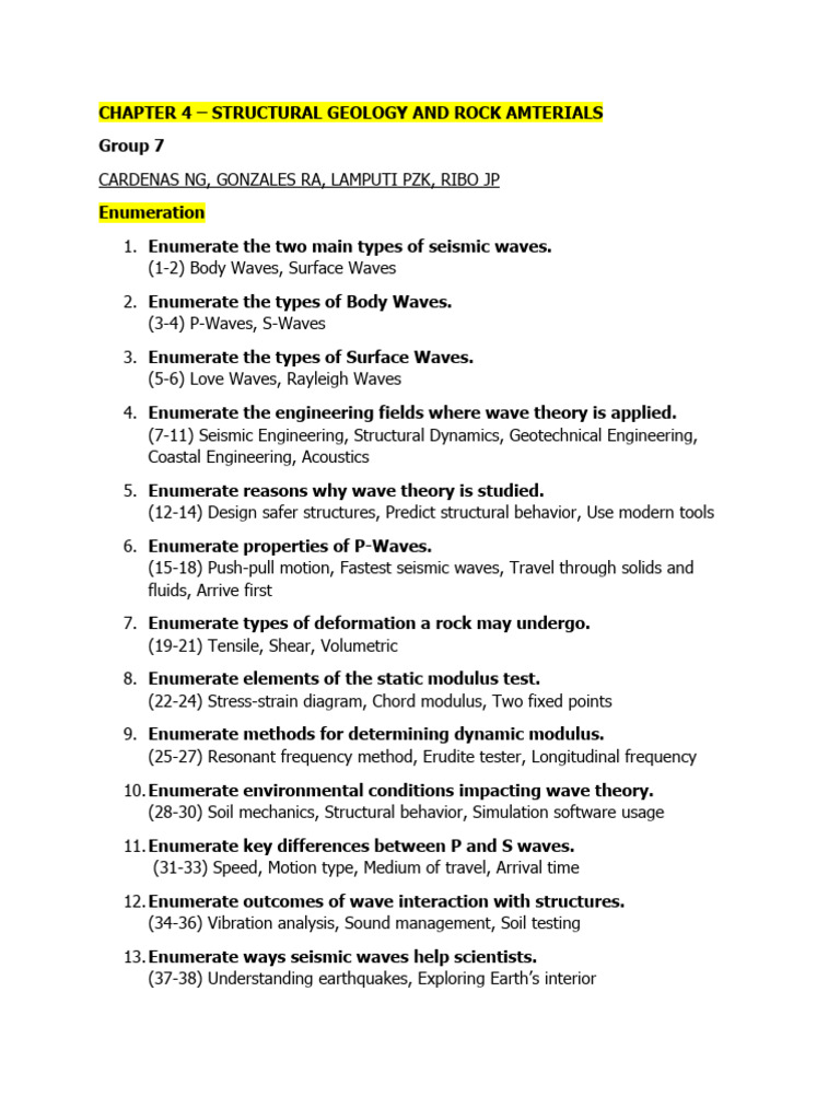 Geology Chapter4 Lesson-8-10 | PDF | Seismology | Waves